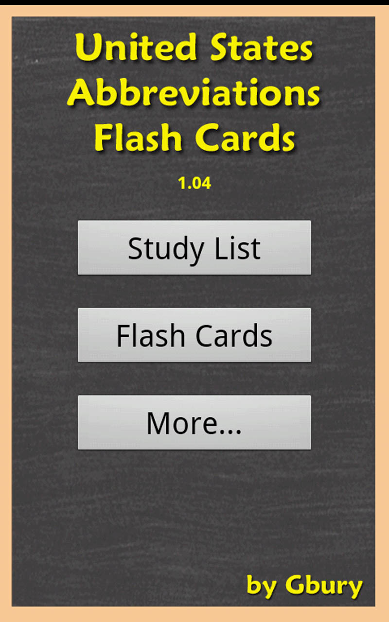 United States Abbreviations Flash Cards - App on Amazon Appstore