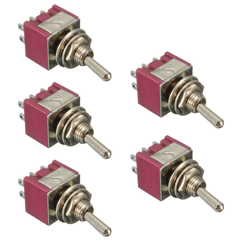 Amazon.com: ESUPPORT 5 x On/Off/On Mini Miniature Toggle Switch Car ...