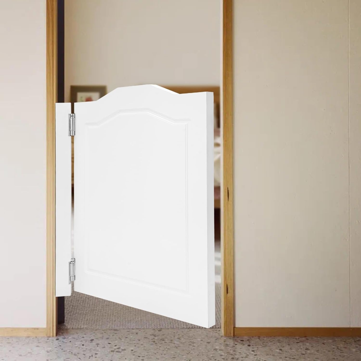 Florchest Cafe Door Swinging Door,1-Way Single Doors,Swinging Door Pine ...