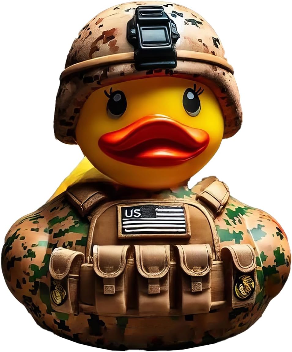 Amazon.com: Armed Army Duck, Veteran Tribute Duck, Military Uniform ...