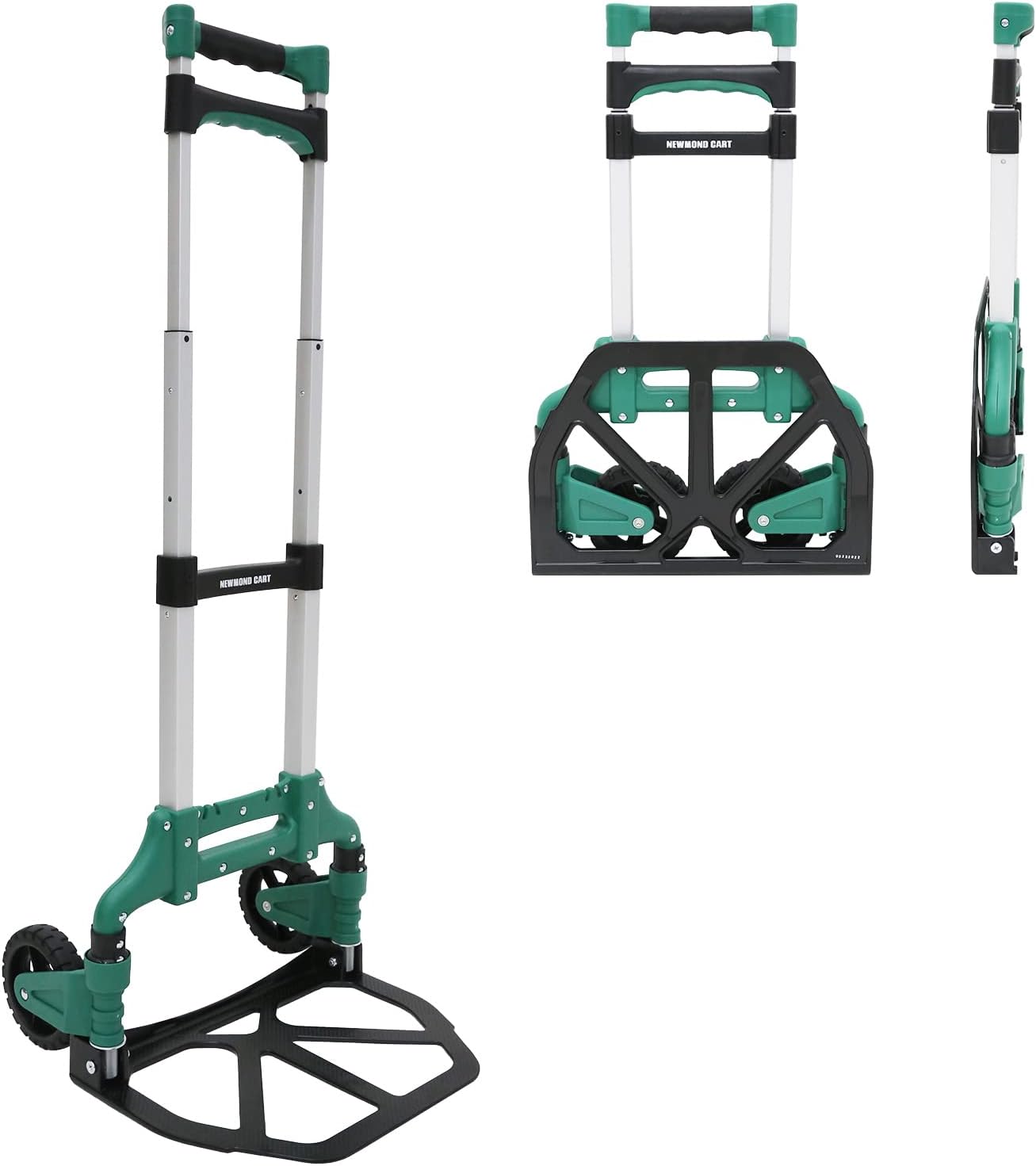 Dolly and Folding Hand Truck, Aluminum Luggage Trolley Cart, 132 lb ...