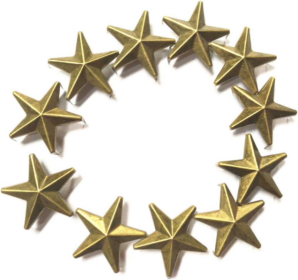 Amazon.com: Star Stud, 100 Pcs Star Shape Studs Metal Claw Beads ...