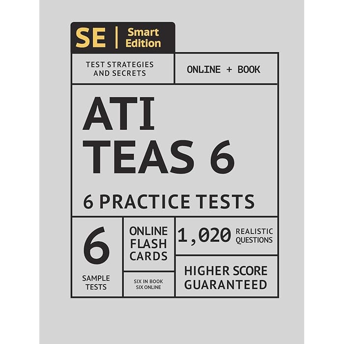 Buy ATI TEAS 6 Practice Tests Workbook: 6 Full Length Practice Test ...