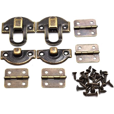 Jewelry Box Antique Lock Latch Hasp Hinges Handle Box Corner Protectors ...