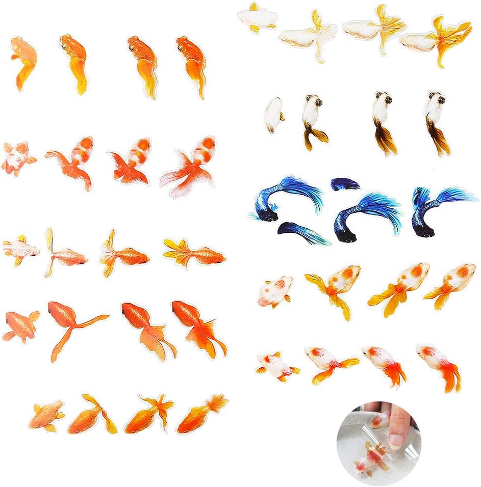 Amazon.com: Woohome 36 PCS Resin Stickers Transparent Decorate Stickers ...