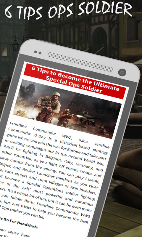 Guide for Frontline Commando: WW2 - App on Amazon Appstore