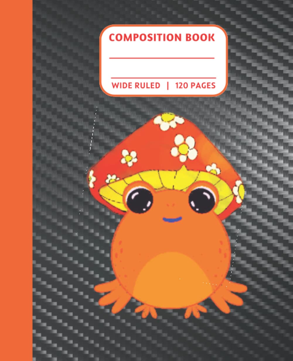 Composition Book: Primary Notebook | Cute Frog with Mushroom Hat | Wide ...