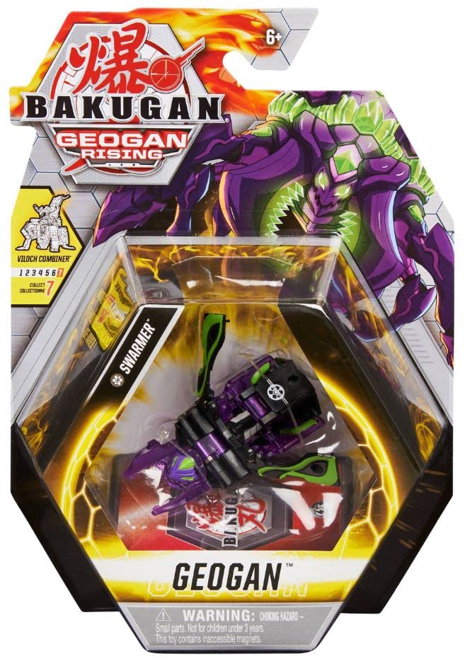 Buy Bakugan Geogan Rising – Pack 1 Geogan Season 3: Darkus Swarmer ...