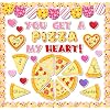 Amazon.com: 142Pcs Valentine's Day Pizza Bulletin Board Classroom ...