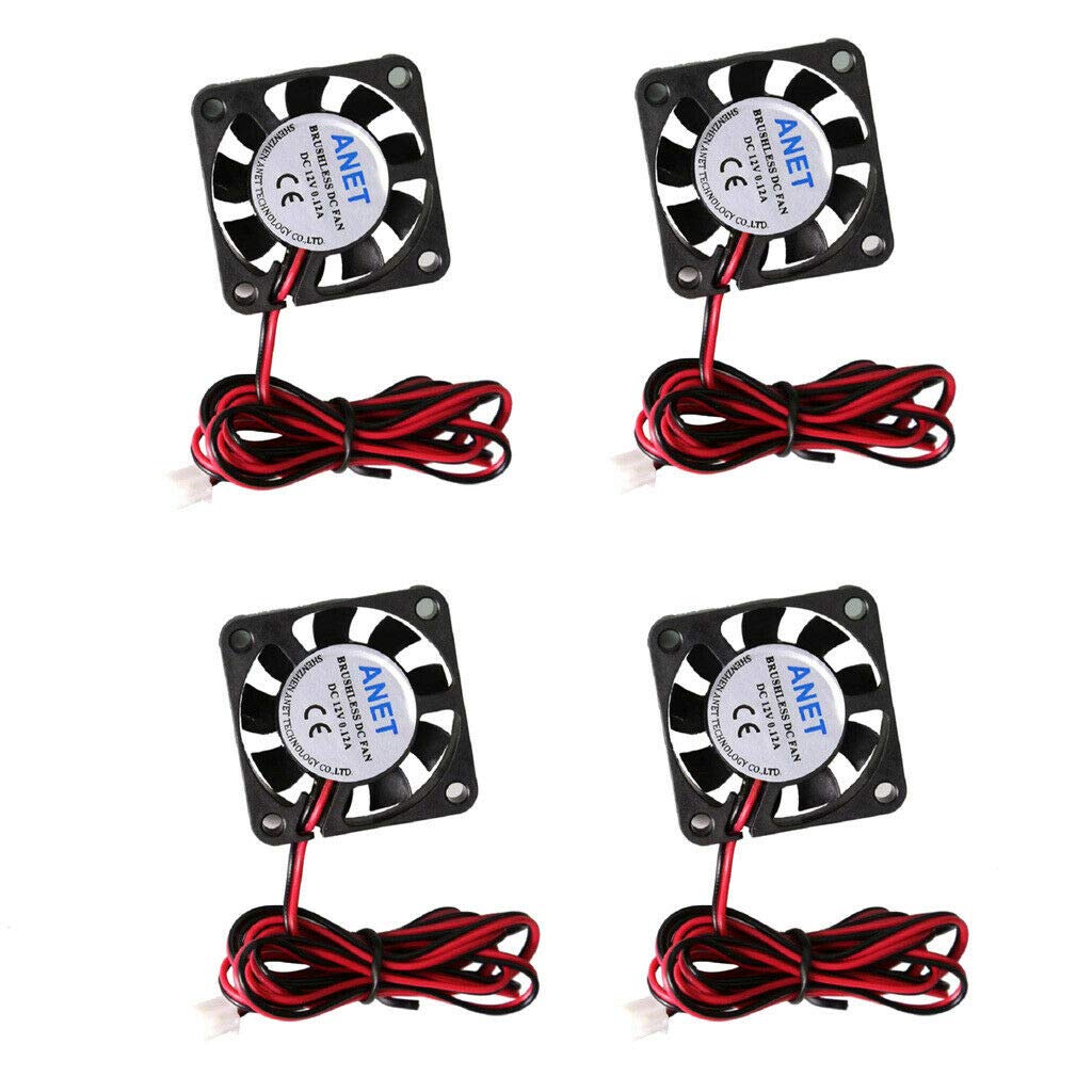 Generic 4x DC 12V 40mm Desktop PC Computer Case CPU Cooler Brushless ...