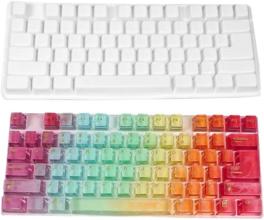 Amazon.com: Resin Casting Mold, DIY Handmade Mechanical Keyboard ...