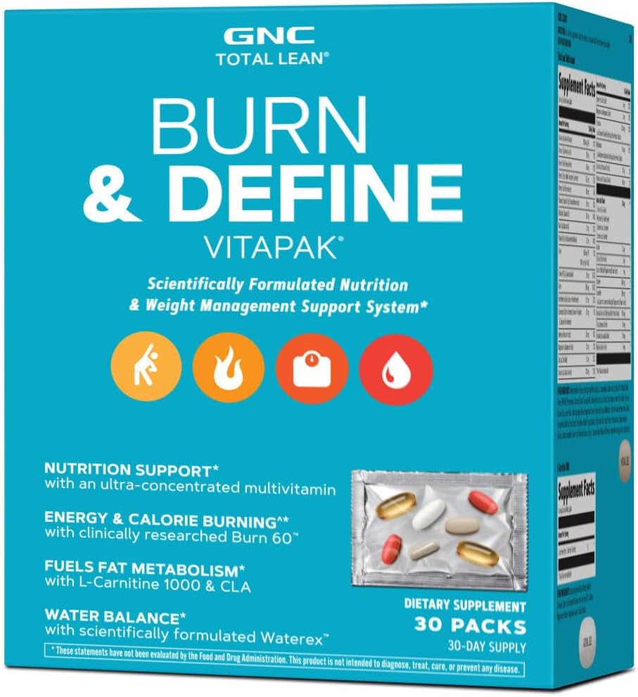 Amazon.com: GNC Total Lean Burn and Define VitaPak Program for Men ...