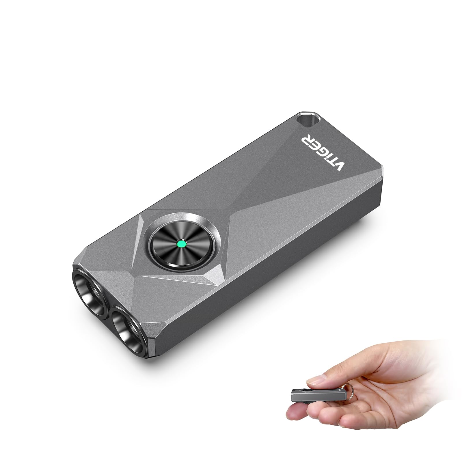 VTIGER K1 Keychain Flashlights, 800 Lumens Portable Flat Little Light ...