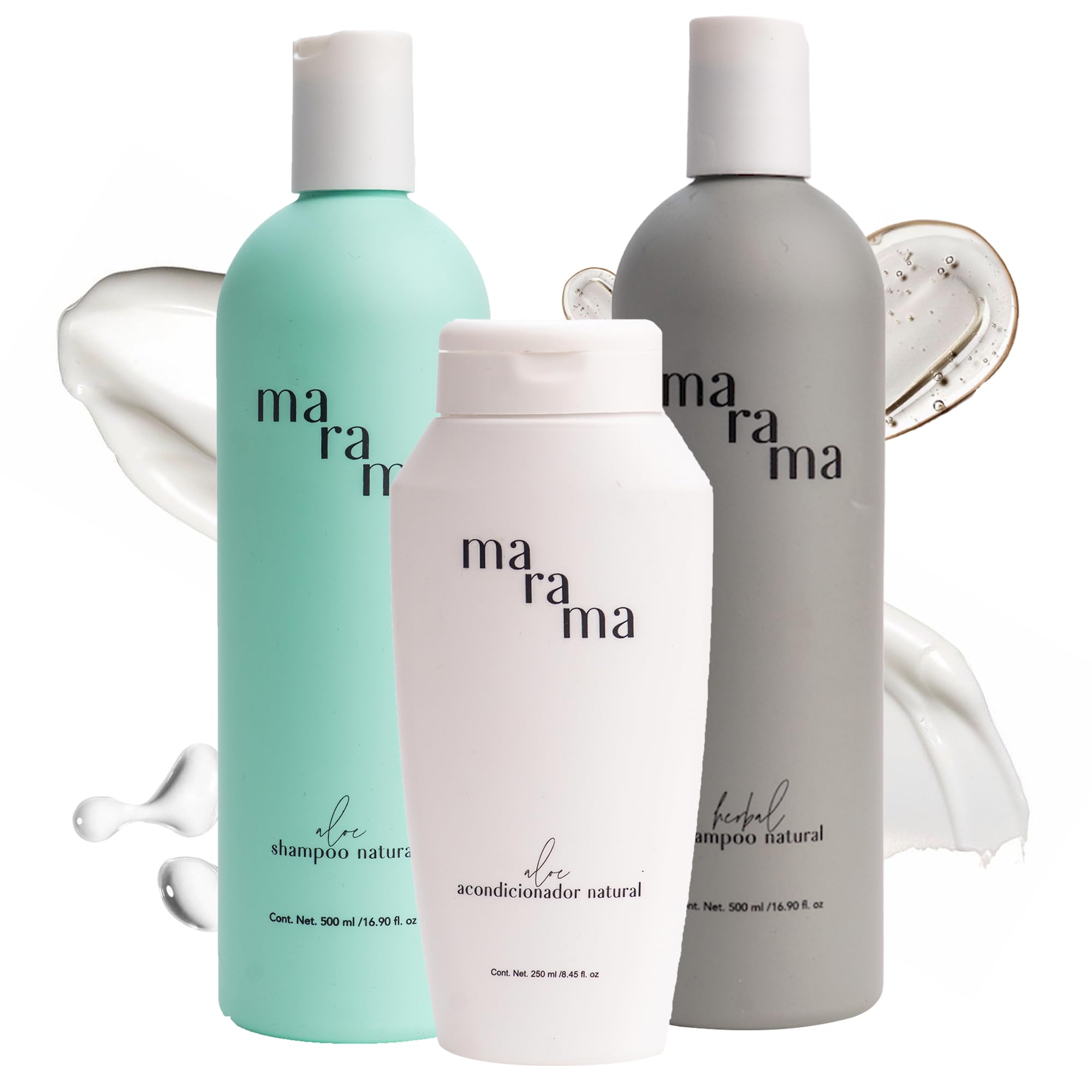 MARAMA | Perfect Three Kit | 2 Shampoo sin Parabenos + Acondicionador ...