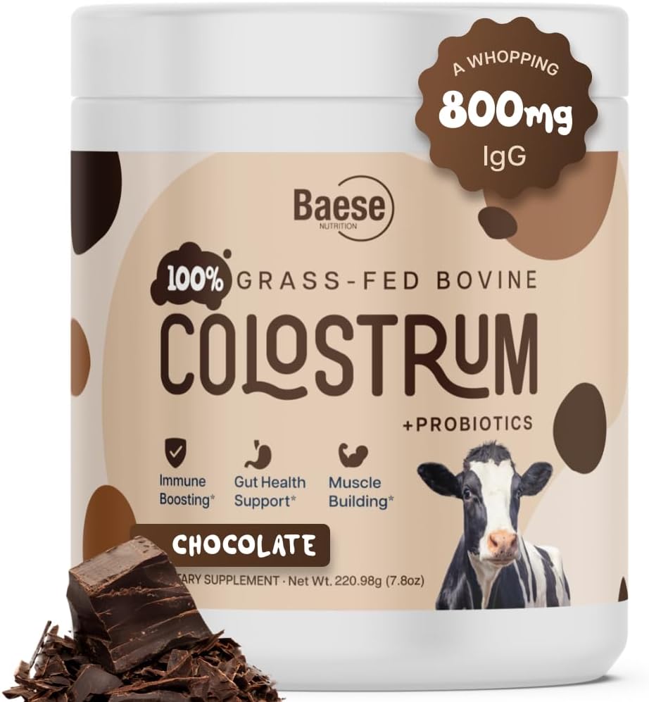 Amazon.com: Whole Again Nutrition Organic Chocolate Colostrum Powder ...
