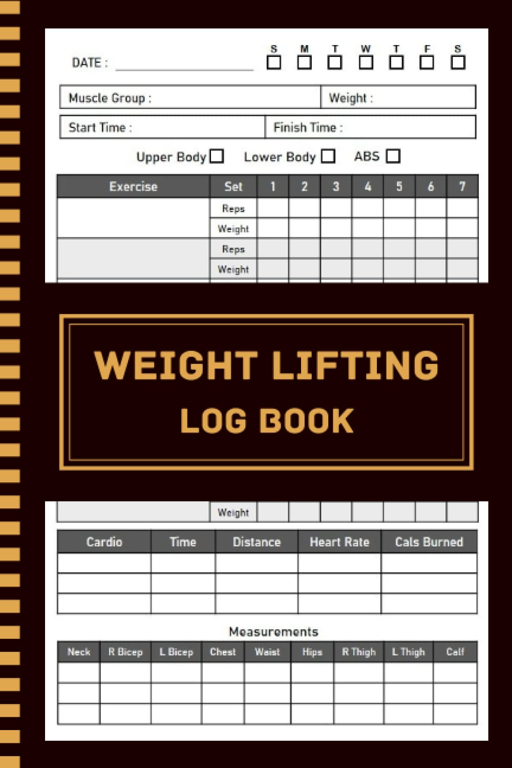 Weight Lifting Log Book: 120 pages, 6”x9”: ., OUTMAZIIRT.: Amazon.com ...
