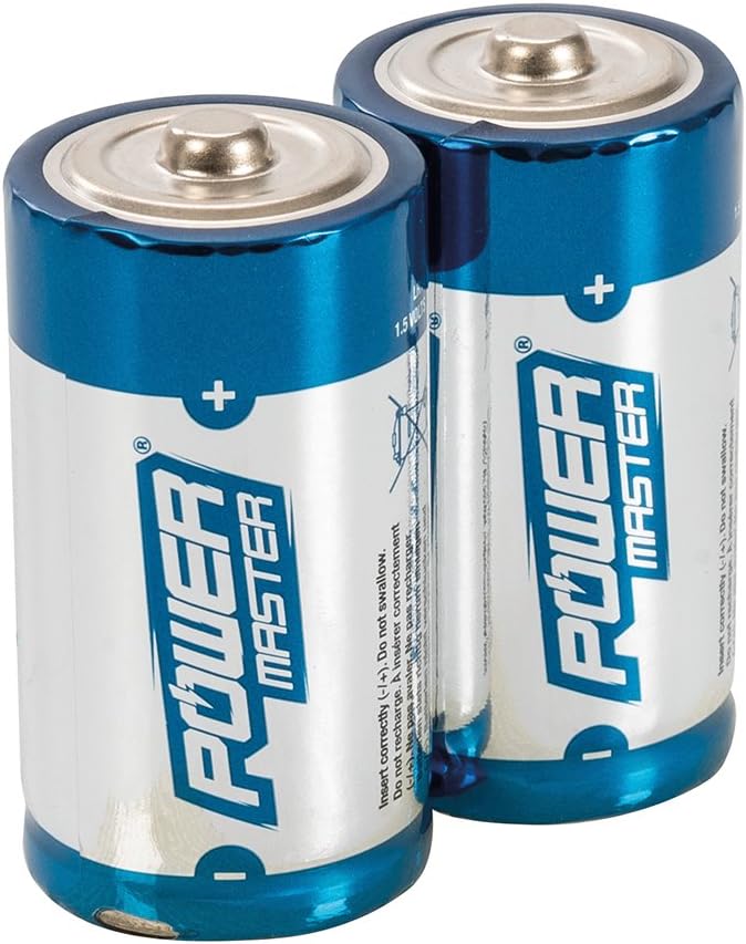 Powermaster 408718 C-Type Super Alkaline Battery LR14 2pk 2pk : Amazon ...