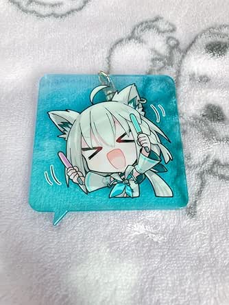 Amazon.co.jp: Shirakami Fubuki Holo Earth Keychain : Toys & Games