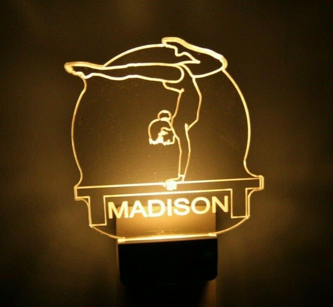 FXUS 3D Artistic Gymnast Night Light Powered Remote Control Touch ...