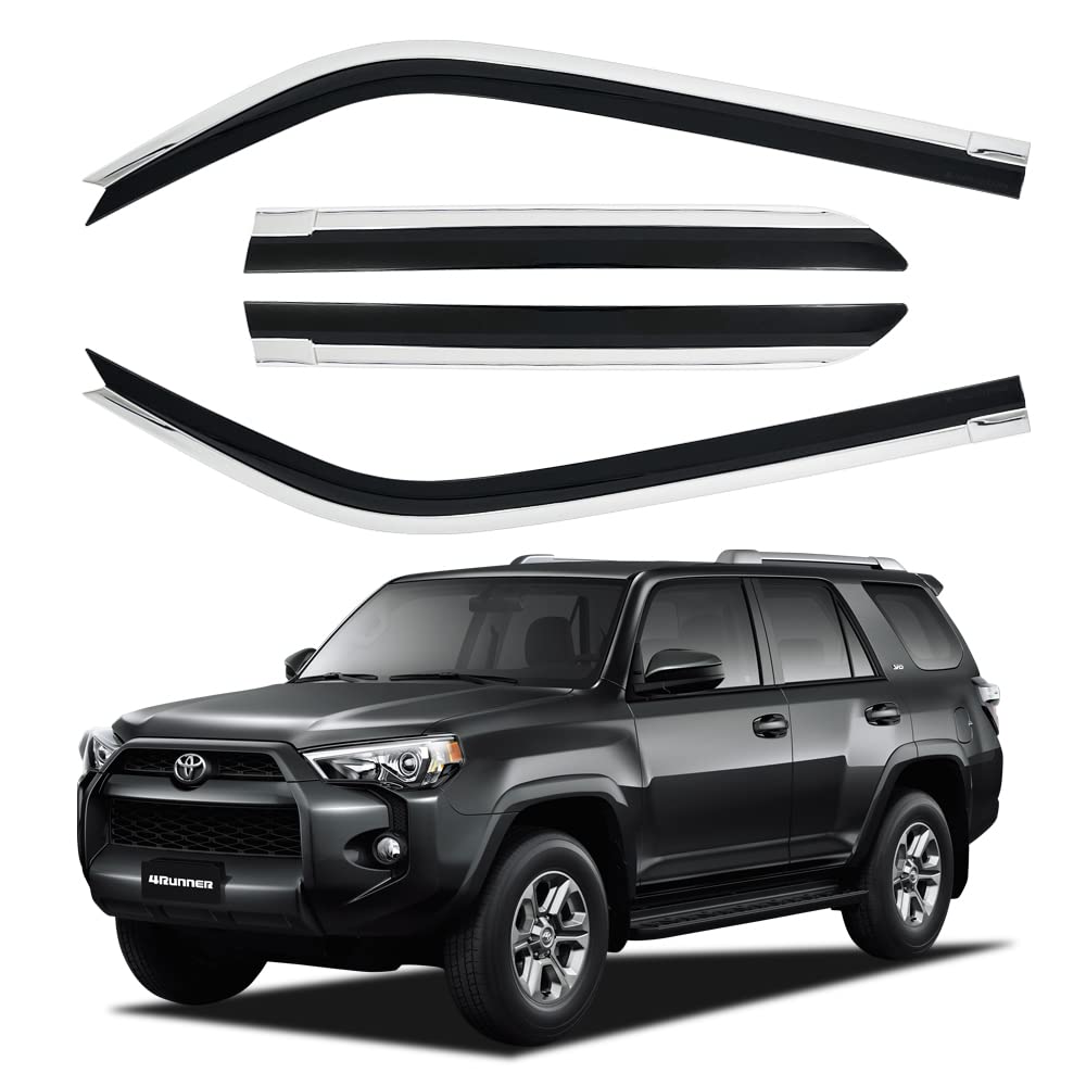 Snapklik.com : AUTOCLOVER Tape-On Rain Guards Window Visors 4 Pcs Set ...