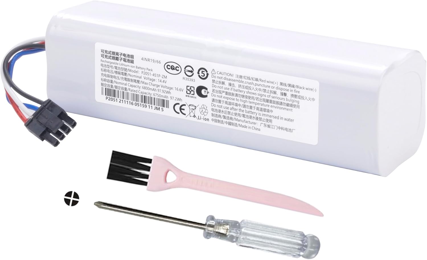 Amazon.com: 6800mAh Battery Replacement for Dreame D10s L10s D9 Pro D10 ...