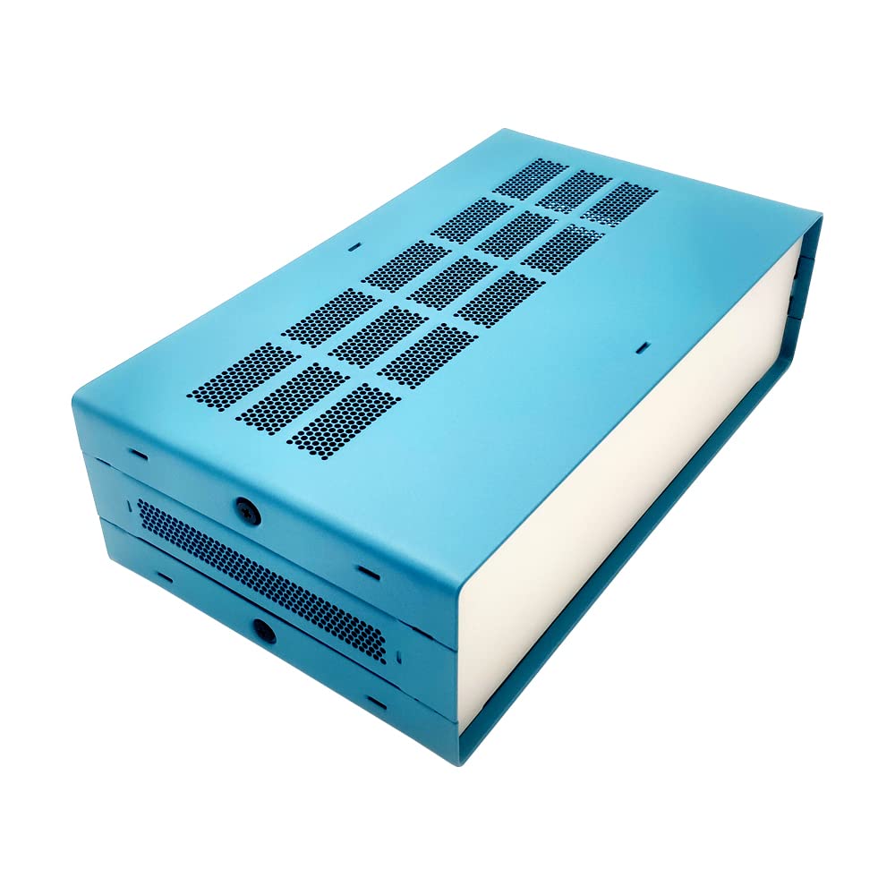 DIY Vented Steel Electronic Enclosure Project Box Case 2U 87 x 178 x ...
