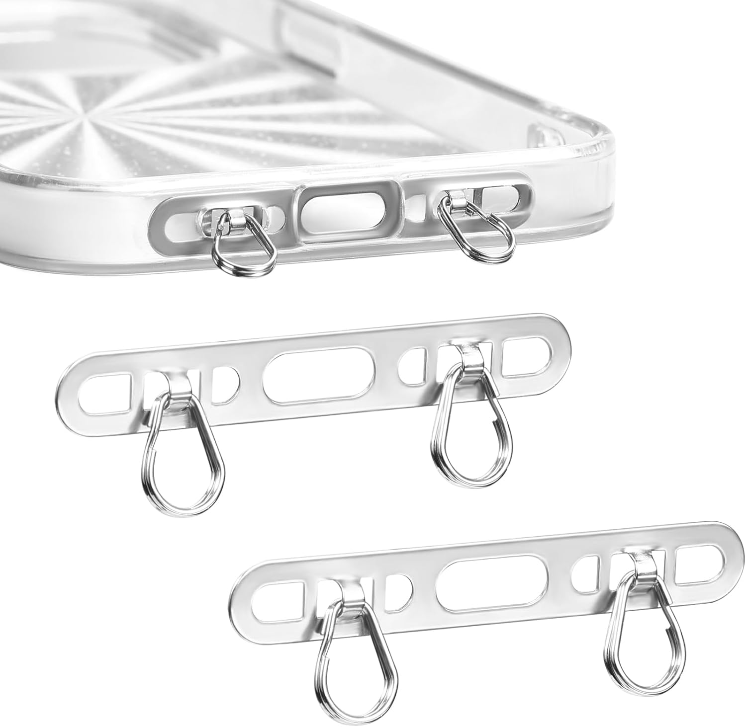 NUOOO Phone Tether Tab for iPhone Cell Phone Lanyard Patch Metal with 2 ...