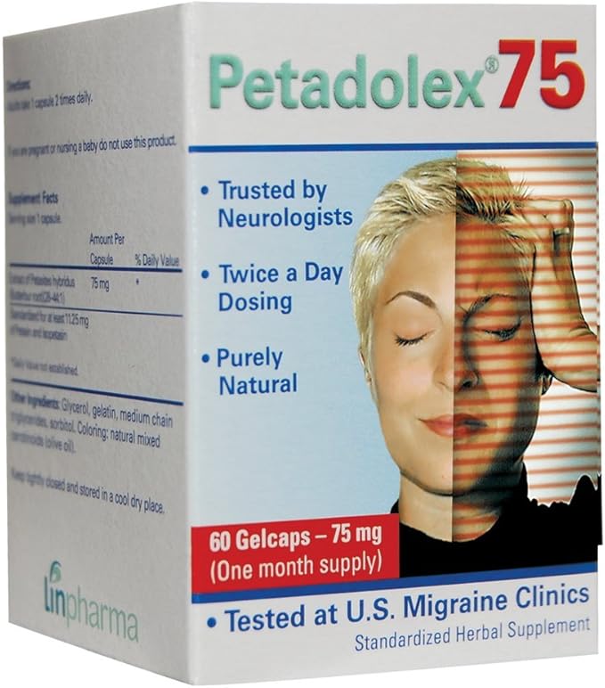 Linpharma Petadolex 75 mg Patented PA-Free Butterbur Root Extract - 1 ...