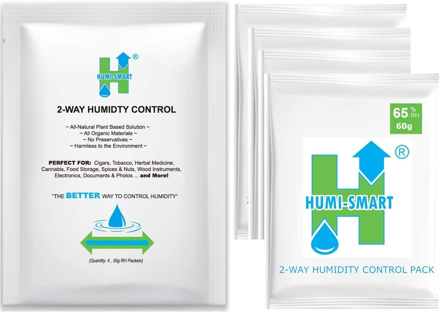 HUMI-SMART 2-Way Humidity Control - 65% 60 gram 4 Pack : Amazon.ca: Home