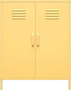 Amazon.com: Novogratz Cache 2 Door Metal Locker Style Storage Accent ...