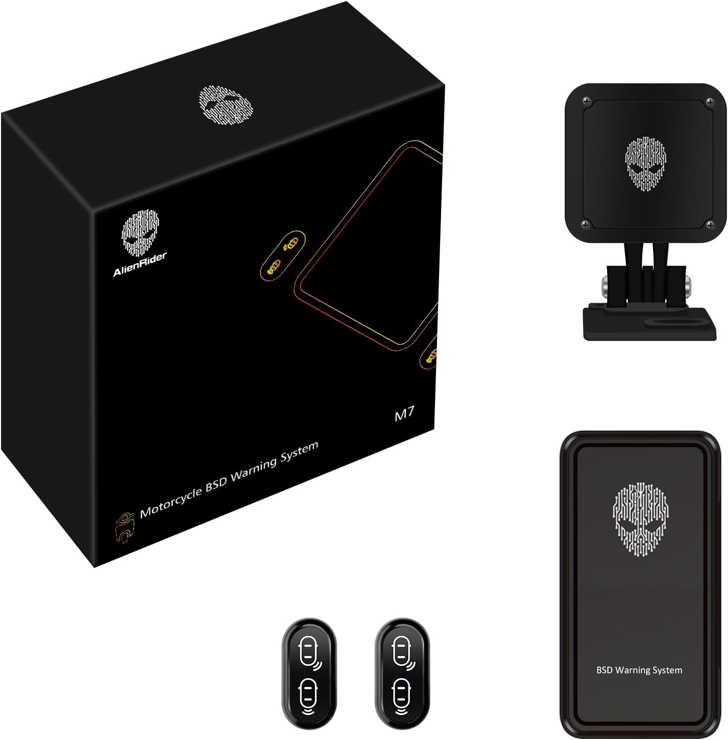 Amazon.com: AlienRider M7 Motorcycle BSD Blind Spot Detection System,77G Millimeter-Wave Radar ...