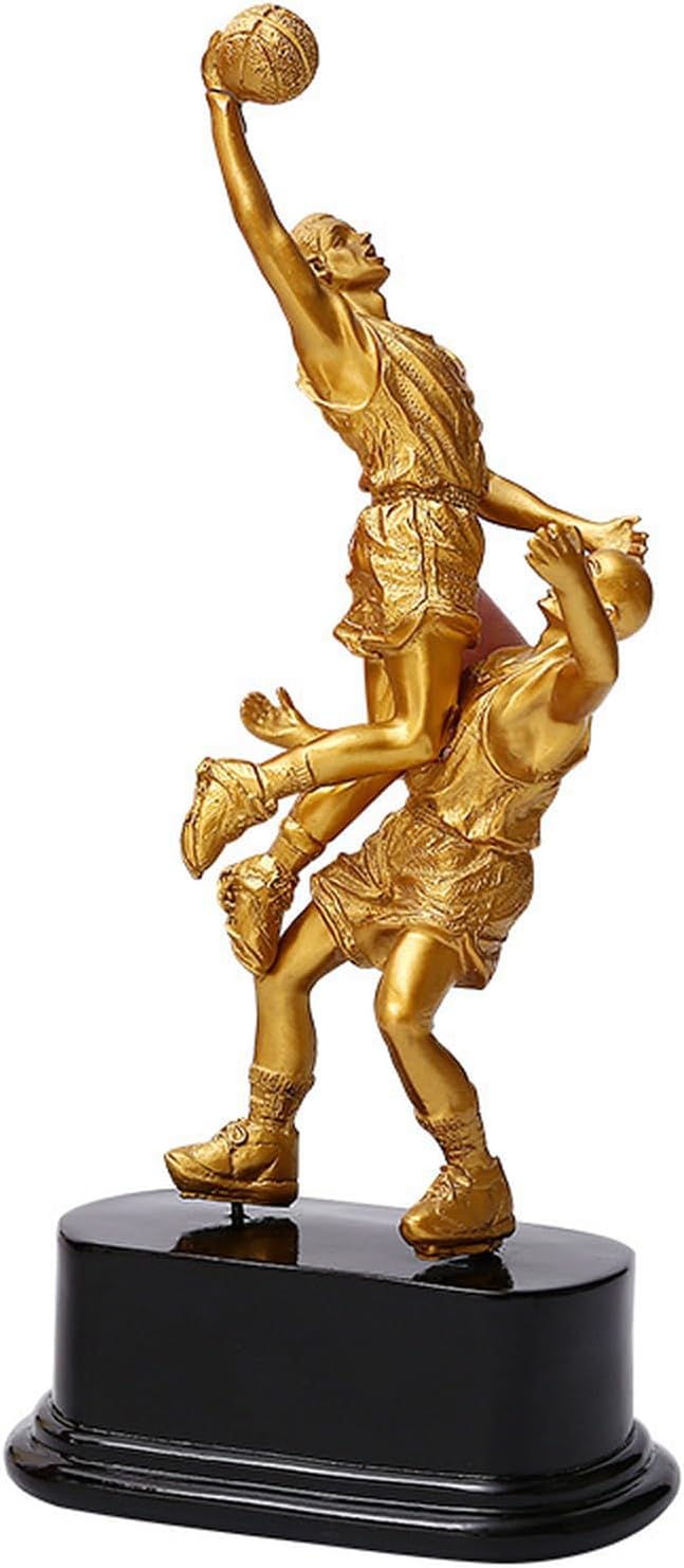Amazon.com: VAZZIC Gold Plated Resin Trophy Decoration Basketball ...