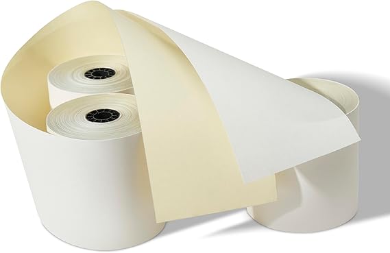 Amazon.com : 3" x 95' 2-Ply Carbonless Paper, 50 Rolls, Compatible with ...