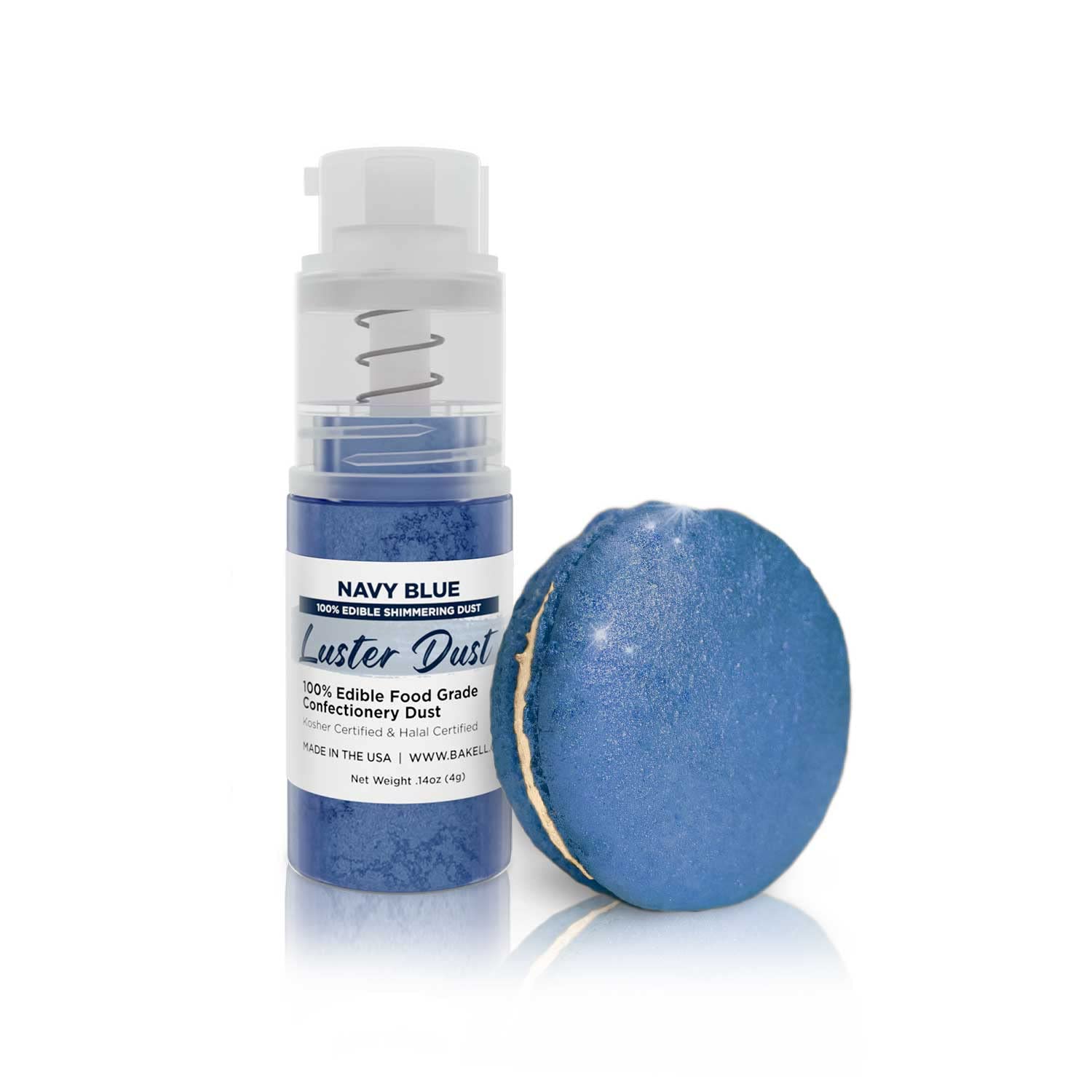 Amazon.com : Luster Dust - Navy Blue (4g 1x Pump) | Edible Vegan Dust ...