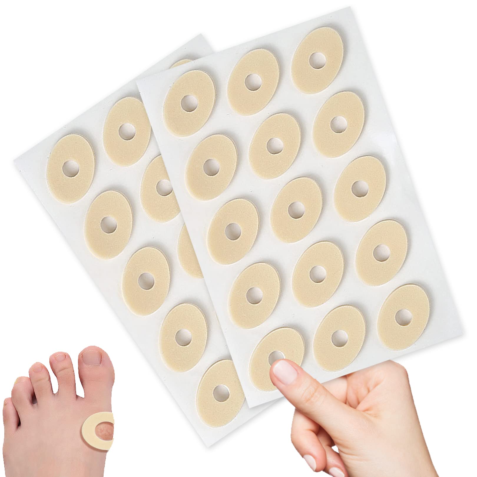 30pcs Corn Cushions,Bunion Plasters Corn Plasters Pads for Feet,Soft ...