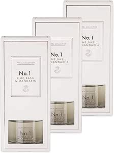 Luxury No.1 Lime, Basil & Mandarin Reed Diffuser 100ml x 3 Pack ...