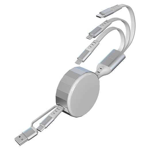 Amazon.com: 100W Retractable Multi Charging Cable - 3 in 1 Retractable Charging Cable ...