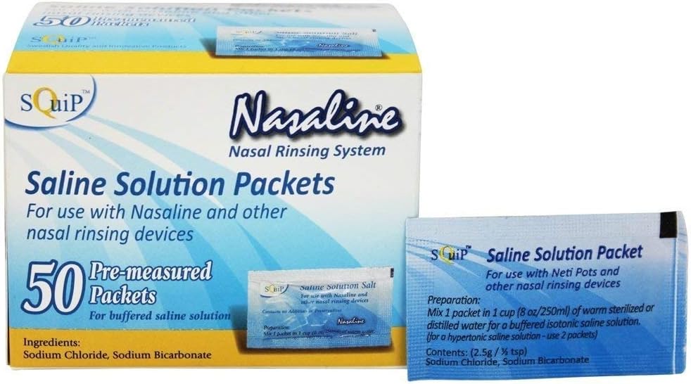 Amazon.com: Squip Products Nasaline Salt Pre-Measured Packets - 50 ...