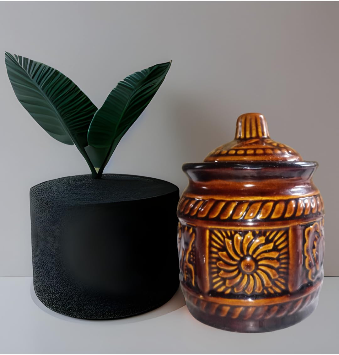 Ceramic Handmade Martban Barni Pickle Jar Mughal/Stoneware Container in ...