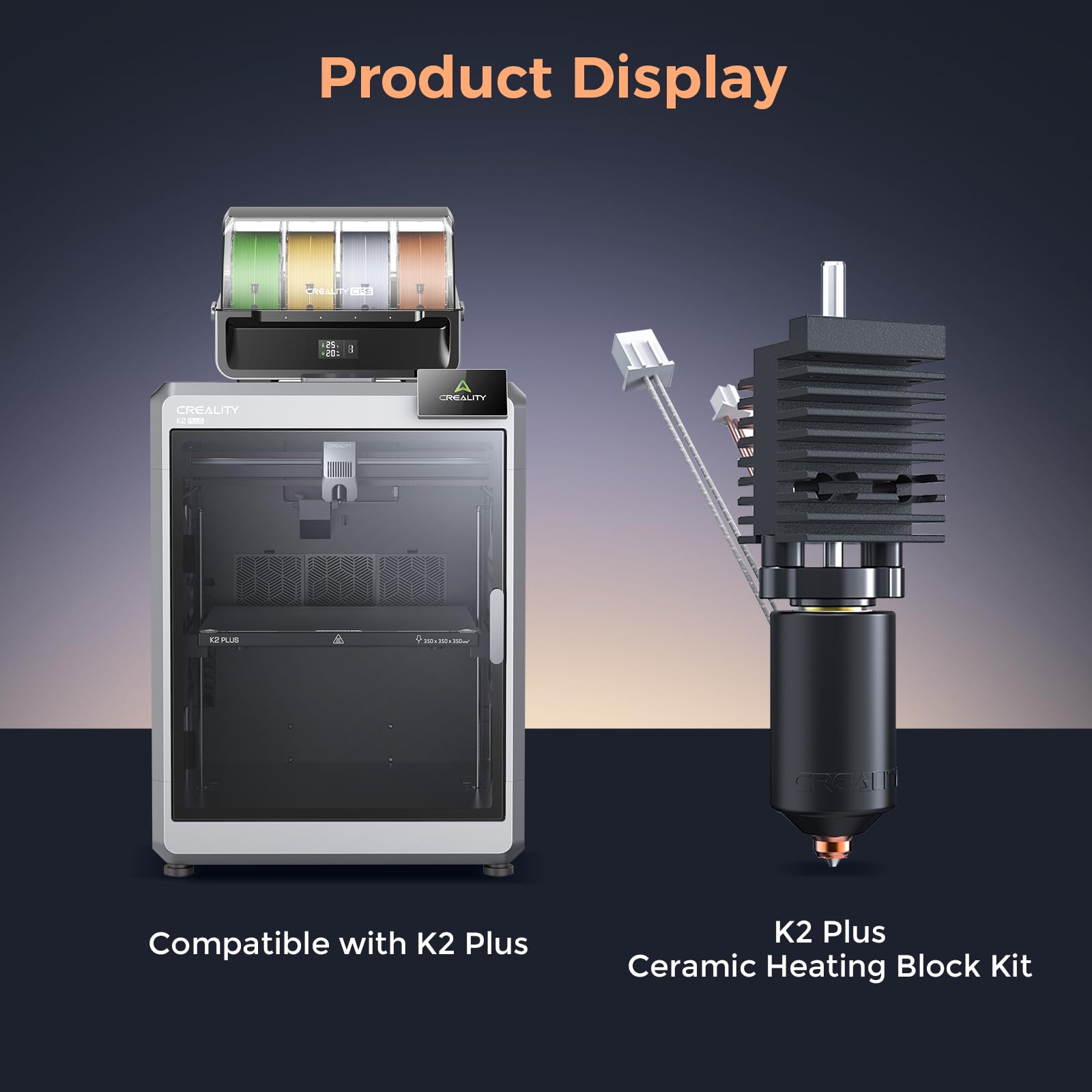 Snapklik.com : Creality Official K2 Plus Hotend Kit, Ceramic Heating ...