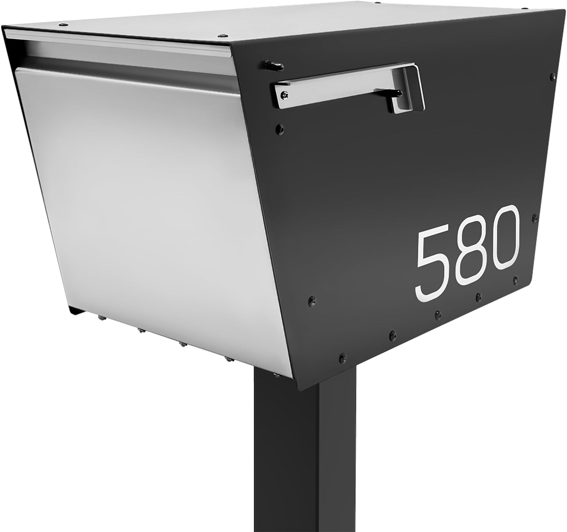 Mail Boss 7526 Mail Manager Street Safe Locking Security Mailbox, Black ...