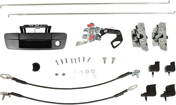 Amazon.com: MBI AUTO - Steel Plastic, Complete Tailgate Hardware ...