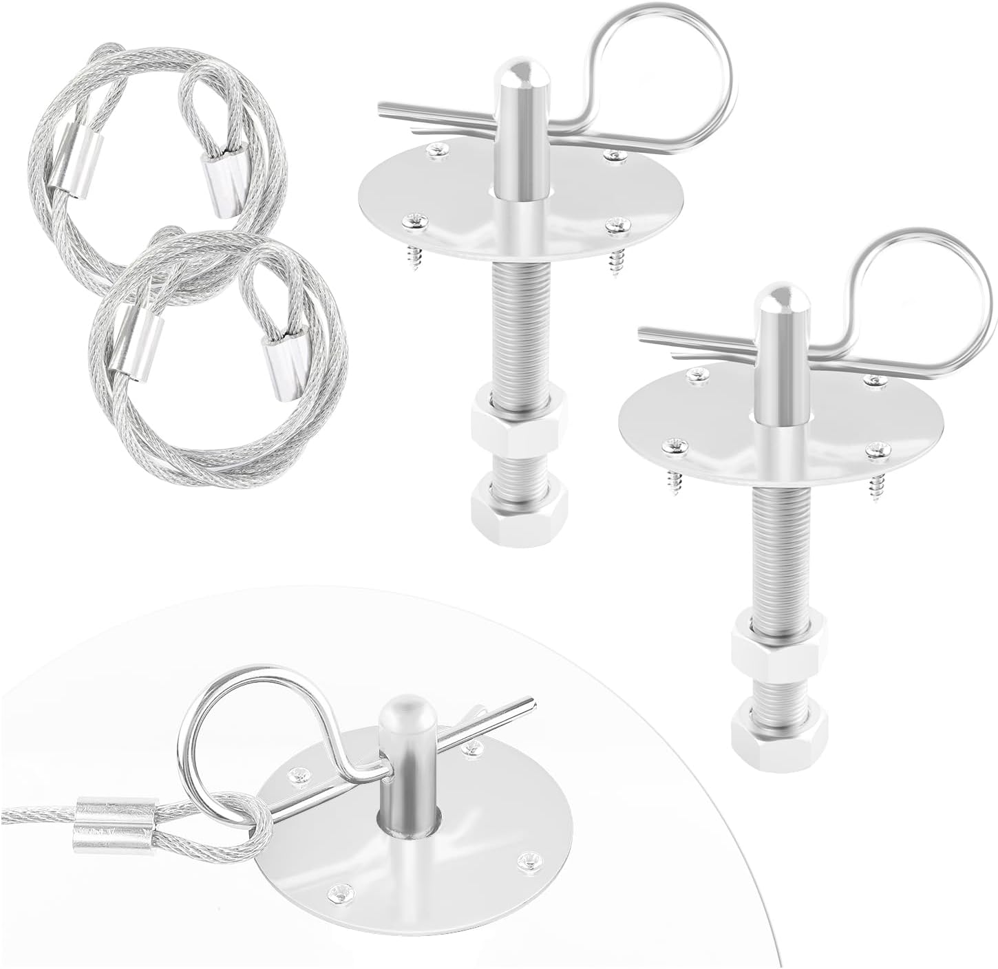 Amazon.com: Stainless Steel Car Hood Pins Kit - Car Hood Cover Quick ...