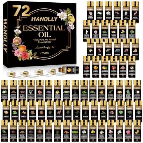 Amazon.com: Essential Oils Set, 72 Pcs Pure Aromatherapy Essential Oil ...