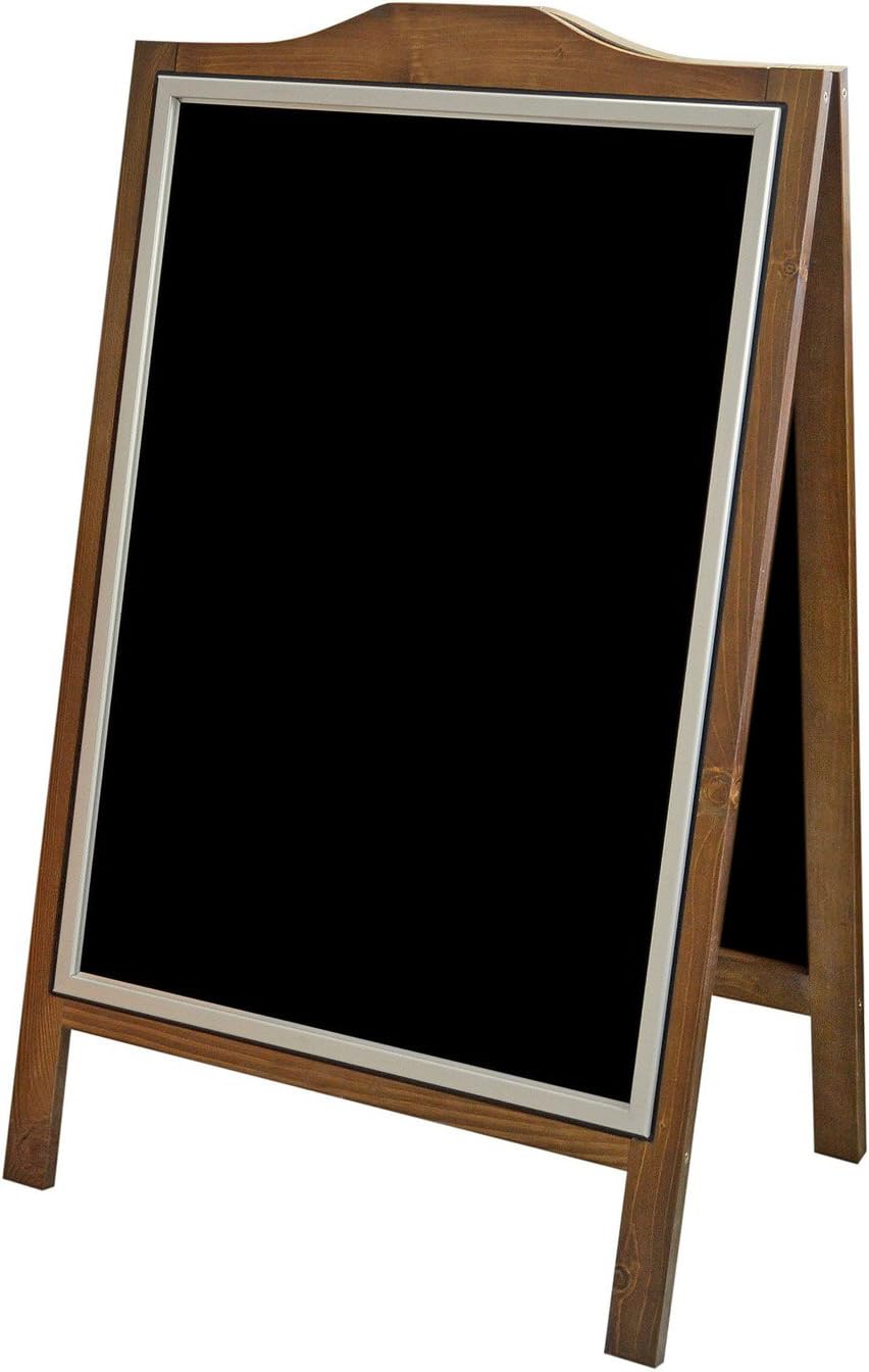 Pavement Sign Blackboard Wooden A-Board Aluminium Frame with Cover DWA ...