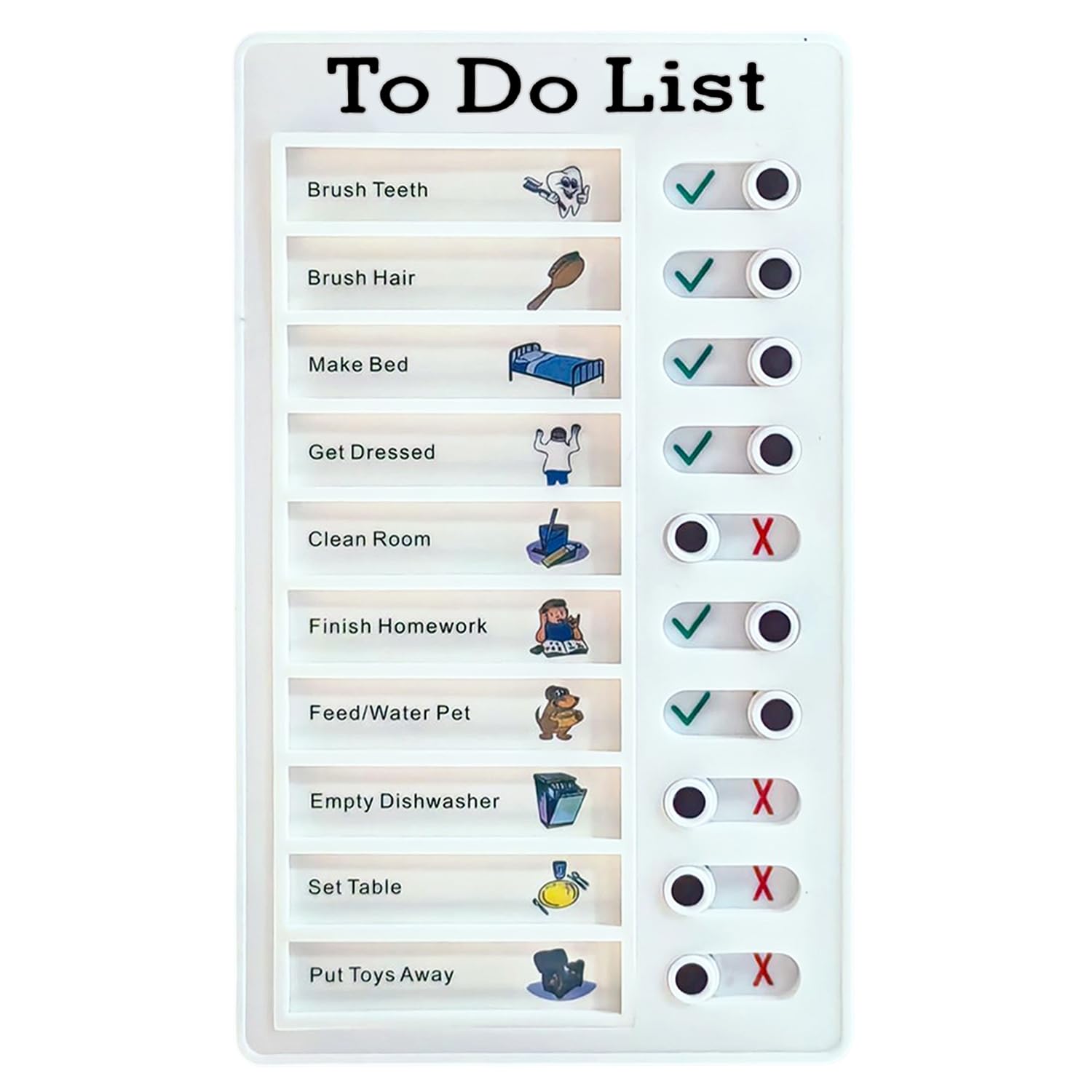 Amazon.com : Dohia Chore Chart To Do List Checklist Board for Kids ...