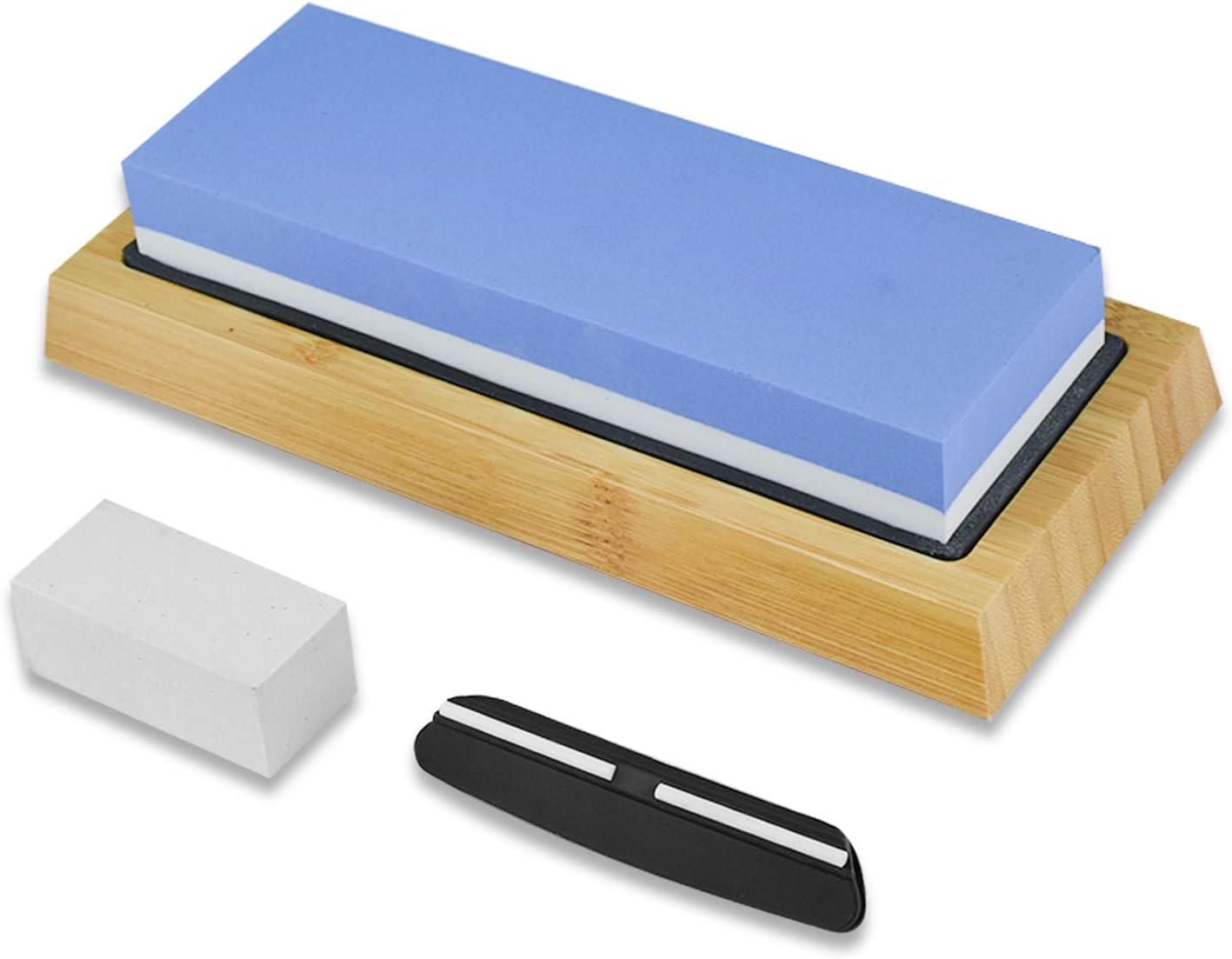 Sharpening Stone, Lre Co. Knife Sharpener 1000/6000 2-in-1 Knife ...