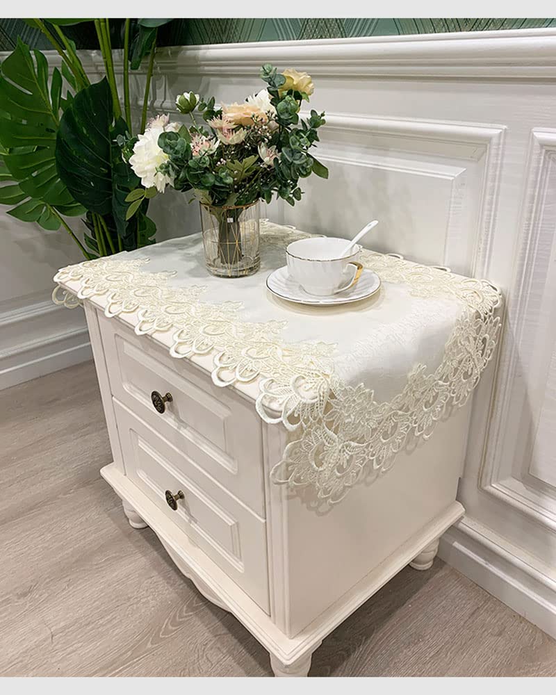 Amazon.com: COMFEELING Bedside Tablecloth Lace Doilies for Side Table ...
