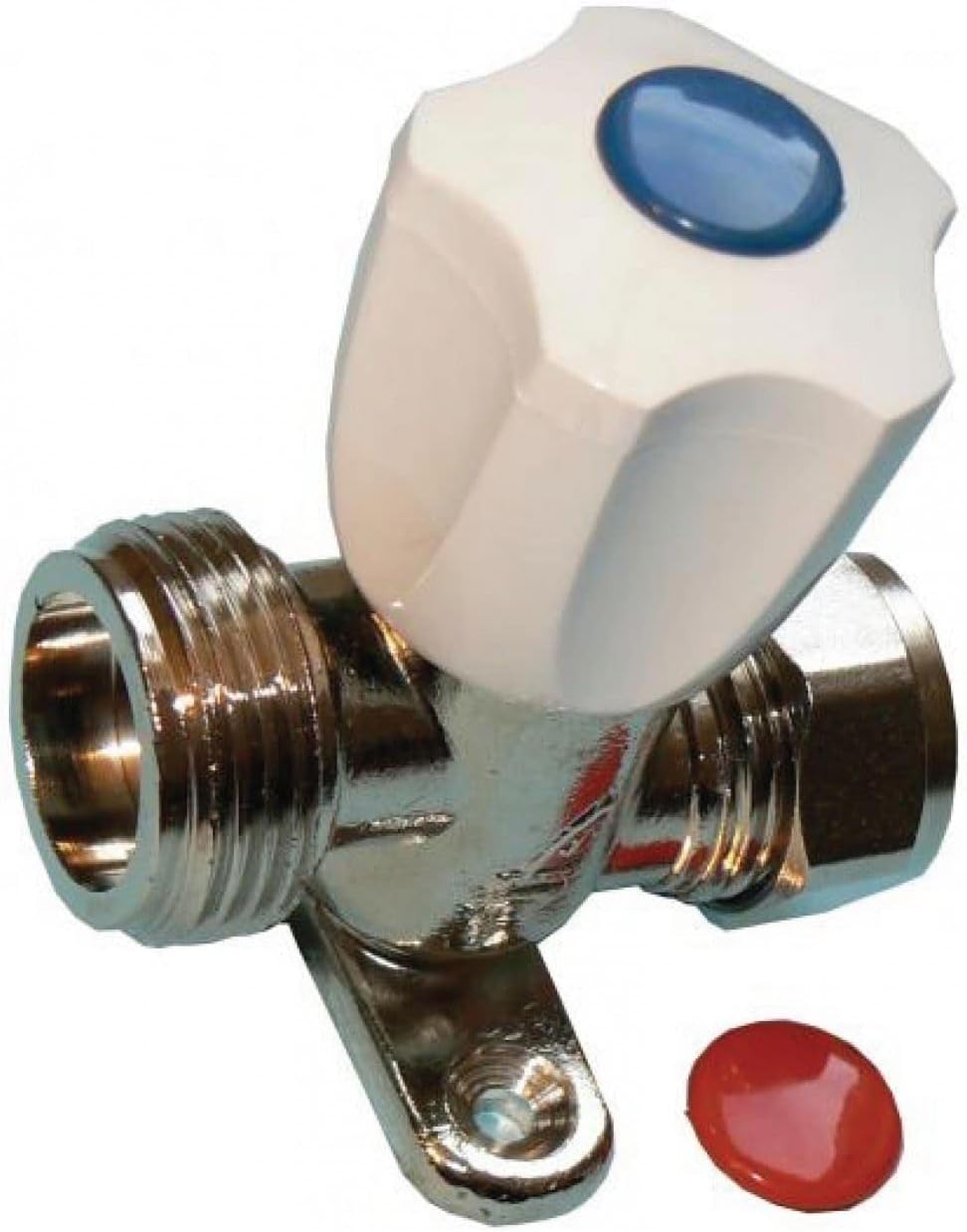 Chrome Washing Machine Valve with Backplate - Pack of 2 : Amazon.co.uk ...