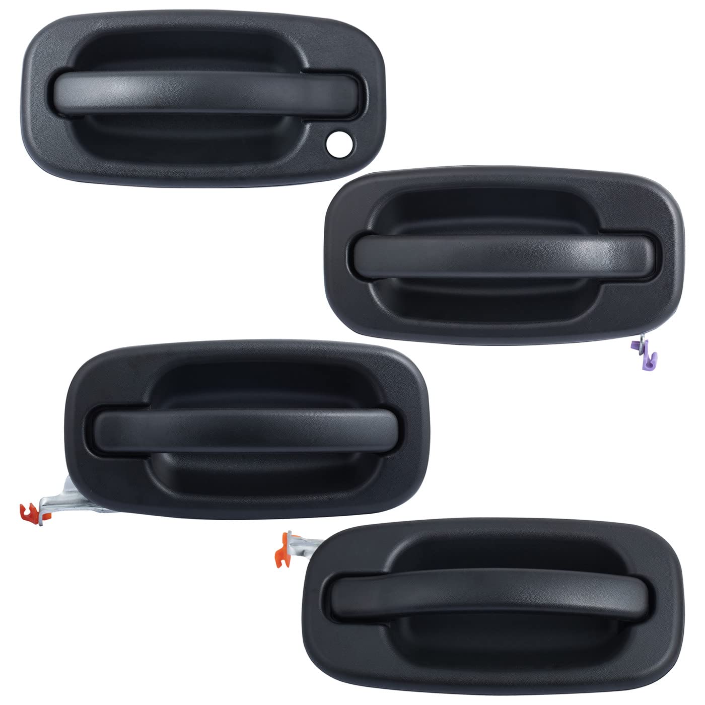 Amazon.com: DEAL New 4pcs Front+Rear Driver+Passenger Side Textured Blk ...